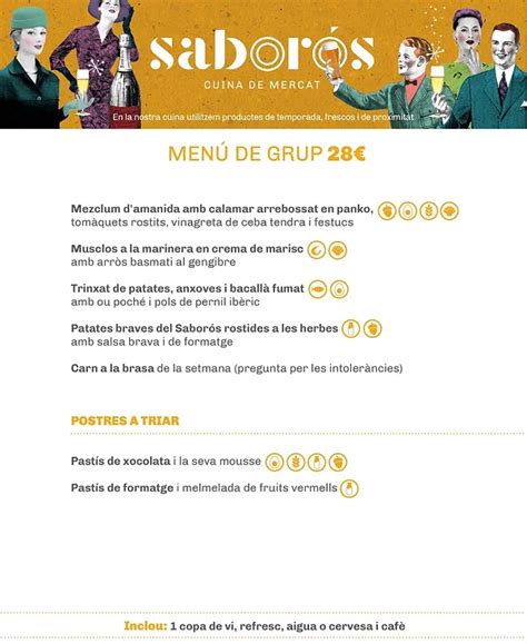 Menú De Grups A Saborós Celebra Amb Estil Premià De Mar