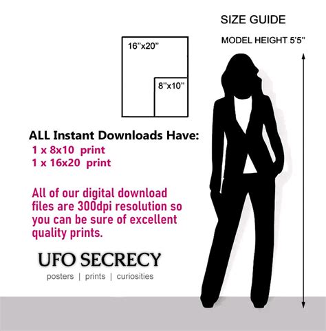 Ufo Identification Chart Retro 1967 Flying Saucer Print Ufo Vintage Poster Uap Aliens Poster