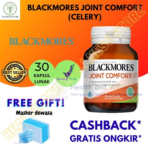 Jual Blackmores Joint Comfort Celery Mg Kapsul Lunak Asam Urat Sendi Rematik Shopee