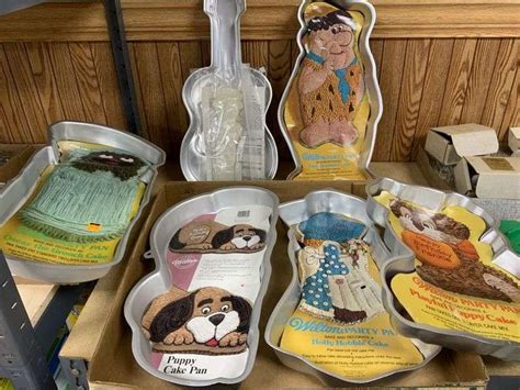 Six Wilton Character Cake Pans Legacy Auction Company