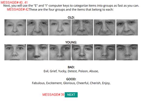 Psychexp Build An Advanced Iat Implicit Association Test
