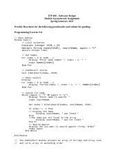 Module 8 Week 9 Docx ITP 100 Software Design Module 8 Pseudocode