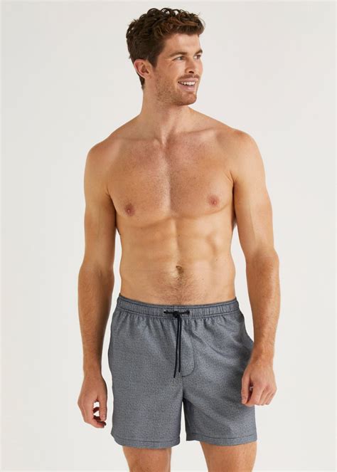 Grey Design Swim Shorts Matalan