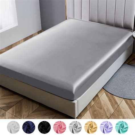 Anminy Ultra Soft Silky Deep Pocket Fitted Bed Sheet Full Size