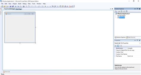 Membuat Project Baru Di Vbnet