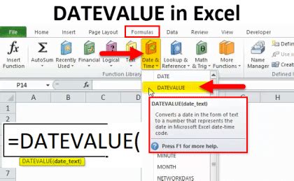 Datevalue In Excel Formula Examples Use Of Datevalue Function