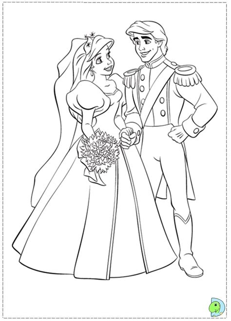 Ariel Wedding Coloring Pages Coloring Pages