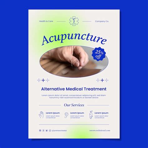 Free Vector Aesthetic Medicine And Treatment Vertical Poster Template