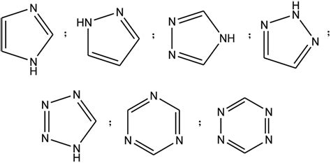 The N Heterocyclic Bases Used For Constructing Energetic Salts Download Scientific Diagram