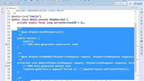 Servlet Hello World With Annotation Youtube