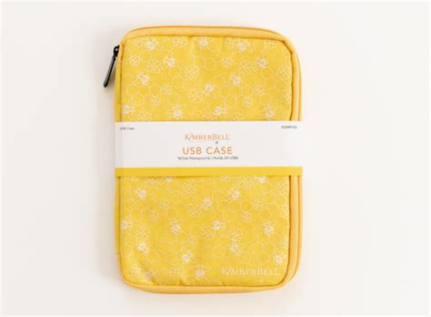 Usb Case Yellow Honeycomb