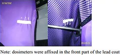 Dosimeters Affixed In Relatively The Same Position Inside And Outside