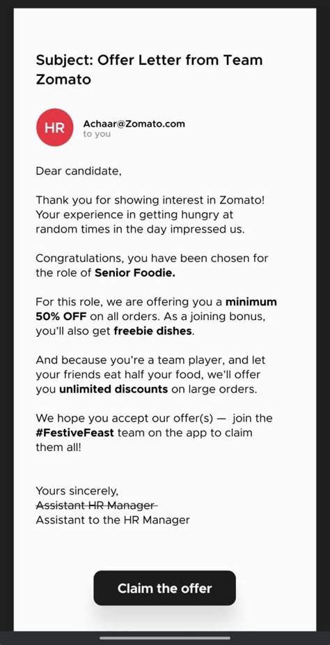 Rohan Goyal On Linkedin Zomato Zomatoindia Blusmart Offerletter