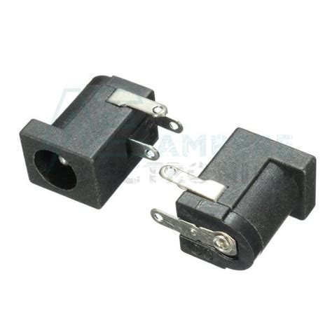 Pcb Mount Dc Power Socket 21mm Right Angle 1a Flux Electronix