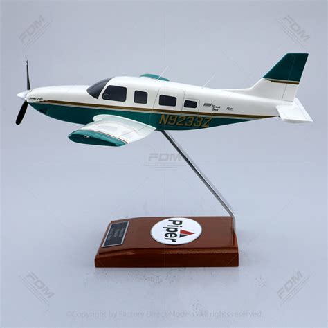 Handcrafted Piper Pa 32r 301 Saratoga Ii Hp Wooden Model Airplane