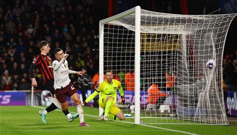 الدوري الإنجليزي السيتي يفوز بشق الأنفس على بورنموث موقع 24
