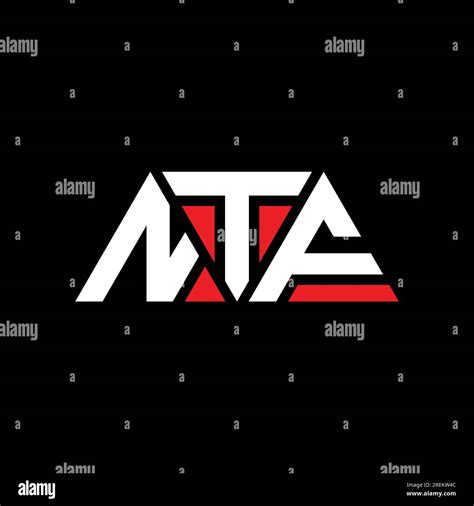 Ntf Triangle Letter Logo Design With Triangle Shape Ntf Triangle Logo