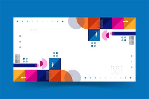 Fondo de formas geométricas abstractas coloridas de vector Vector Premium