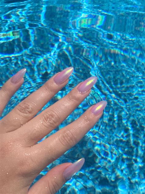Pink Chrome Nails