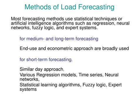 Ppt Load Forecasting Powerpoint Presentation Free Download Id 6118102