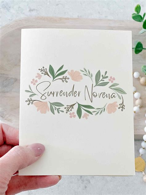 Surrender Novena Prayer Card House Of Joppa