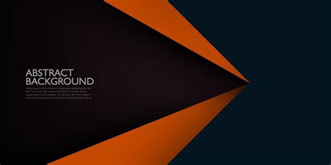 Abstract Dark Brown And Bright Orange Overlap Color Background Template Vector With Square