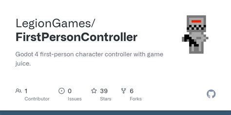 Github Legiongamesfirstpersoncontroller Godot 4 First Person