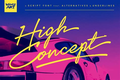 High Concept A Slick Marker Pen Script Font