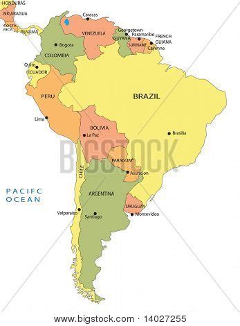 南美洲国家及首都地图 南美洲 南美洲地形图 第3页 大山谷图库