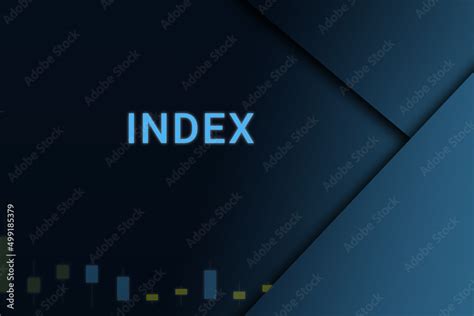 Index Background Illustration With Index Logo Financial Illustration