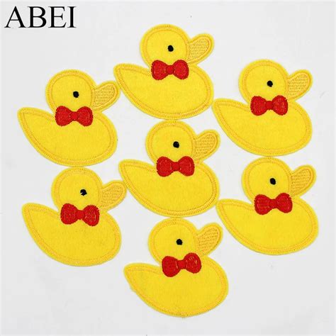 10 шт лот мультяшная вышитая утка аппликация Железная на нашивки в виде животных детская одежда