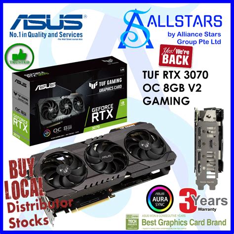 ASUS TUF RTX OC GB V Gaming PCI Express X TUF RTX O G V GAMING Warranty Years