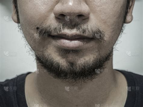 男性人的嘴络腮胡子小胡子特写大特写黑白图片仅男人肖像长的
