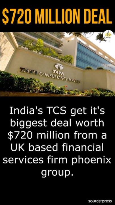 Tcs Biggest Deal Trending Shorts Tata Tcs Youtube