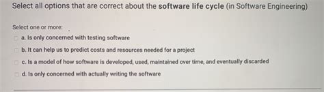 Solved Select All Options That Are Correct About Crc Cards