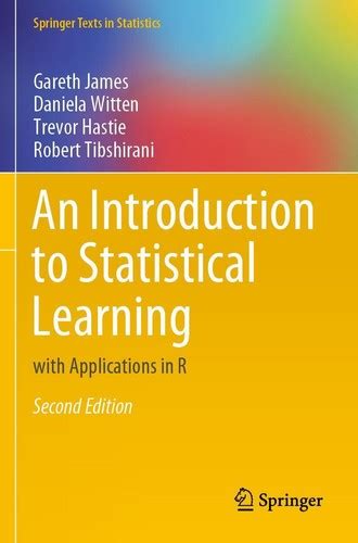 An Introduction To Statistical Learning ~ Gareth James ~ 9781071614204 9781071614204 Ebayde