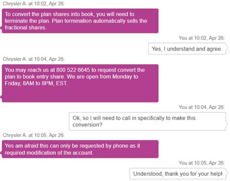 No Terminate Button And Struggling To Remove That Fractional Youll Need To Call Computershare