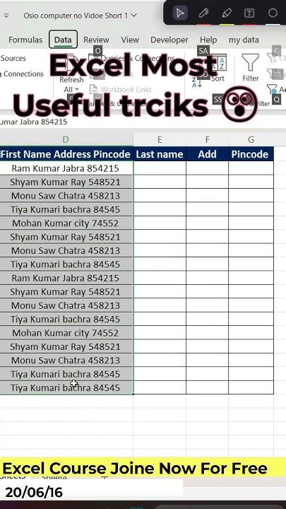 Excel Most Useful Tricks Computer Exceltutorial Microsoftexcel Shorts Varilshorts Youtube