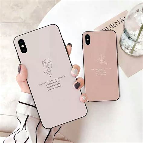 Iphone全機種対応スマホケース ハード 強化ガラス ホワイト ピンクベージュ Msspecial Powered By Base