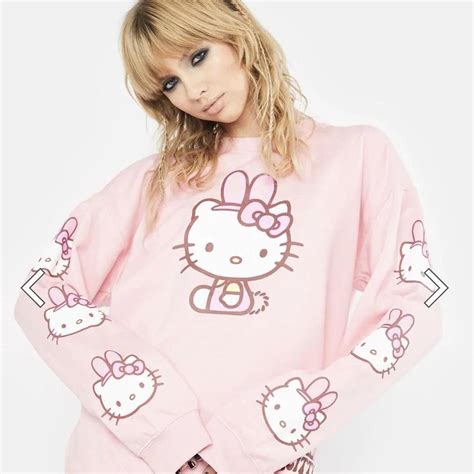 Authentic Hello Kitty Bunny Crewneck Depop