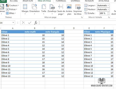 Tutoriel Excel comment définir une zone d impression