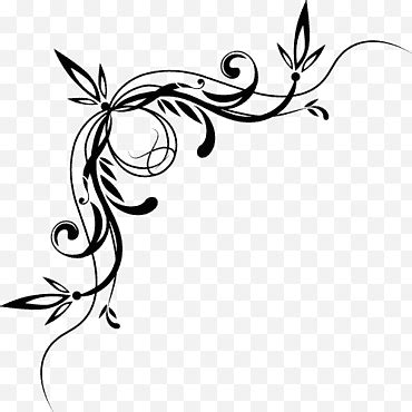Decorative Corner Scrolls Png