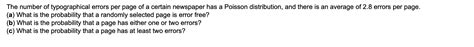 solved the number of typographical errors per page of a