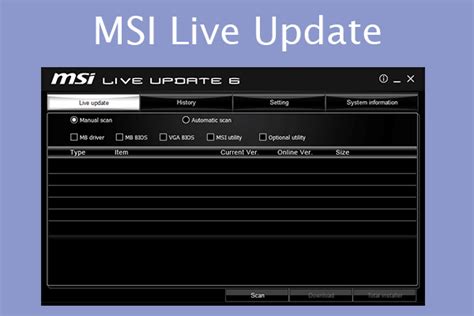 How To Download Install And Use Msi Live Update Minitool Partition Wizard