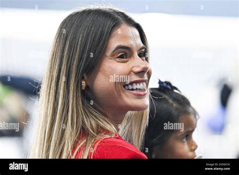 Carol Cabrino Wife Of Marquinhos During The Ligue 1 Football Match