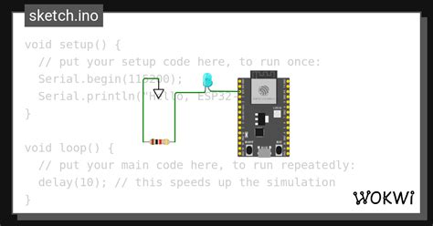 Blinky Wokwi Esp32 Stm32 Arduino Simulator