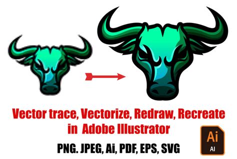 Vectorize Image Vector Tracing Redraw In Adobe Illustrator By Creativecave Fiverr