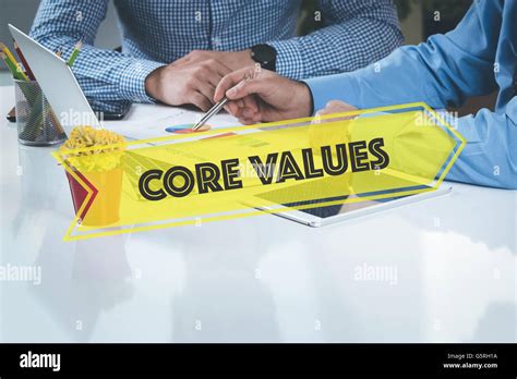 Business Working Office Core Values Teamwork Brainstorming Concept