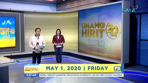 Unang Hirit Livestream Unang Hirit May 1 2020 Facebook