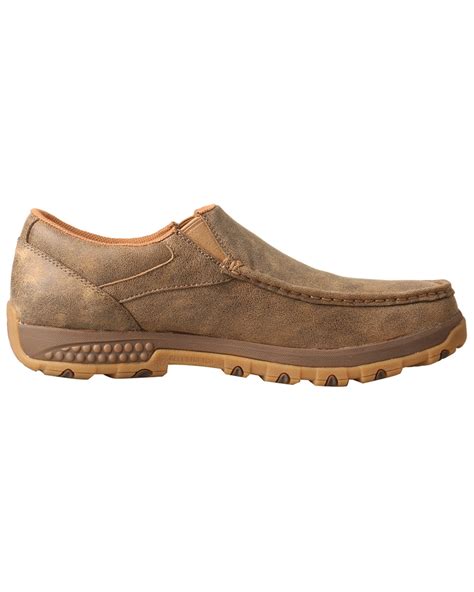 Twisted X Mens Cellstretch Slip On Driving Shoes Moc Toe Boot Barn